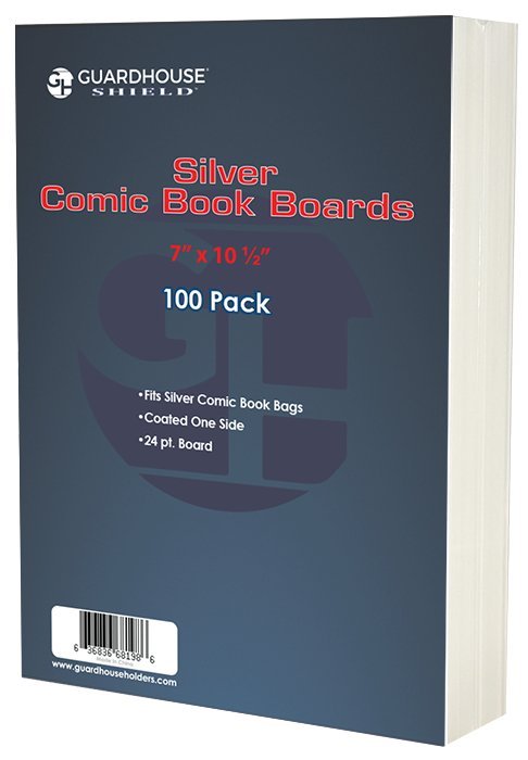 Premium Silver Comic Boards (7 x 10 1/2) - 100 Pack